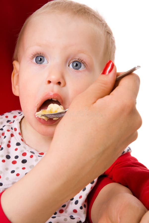 Baby eating stock image. Image of hungry, cheerful, daughter - 11329987