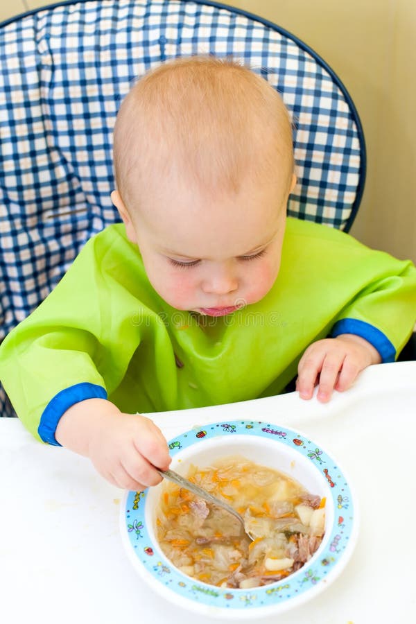 Baby eating stock image. Image of meal, healthy, girl - 11664585