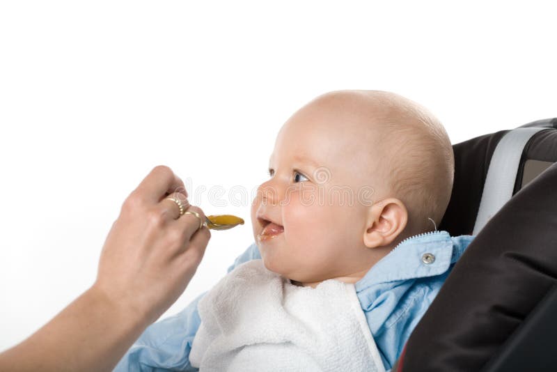 Baby eating stock image. Image of eating, human, baby - 2744825