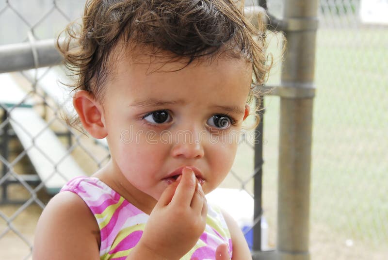 Baby Eating stock image. Image of girl, daughter, emotions - 2831907