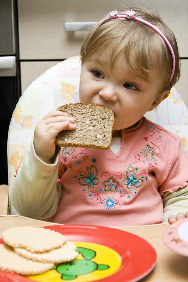 Baby eating stock image. Image of baby, little, babies - 8191089