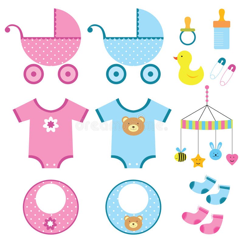 Baby Icons stock vector. Illustration of card, element - 13337876