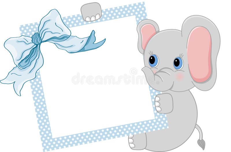 Baby Blue Ribbon Border