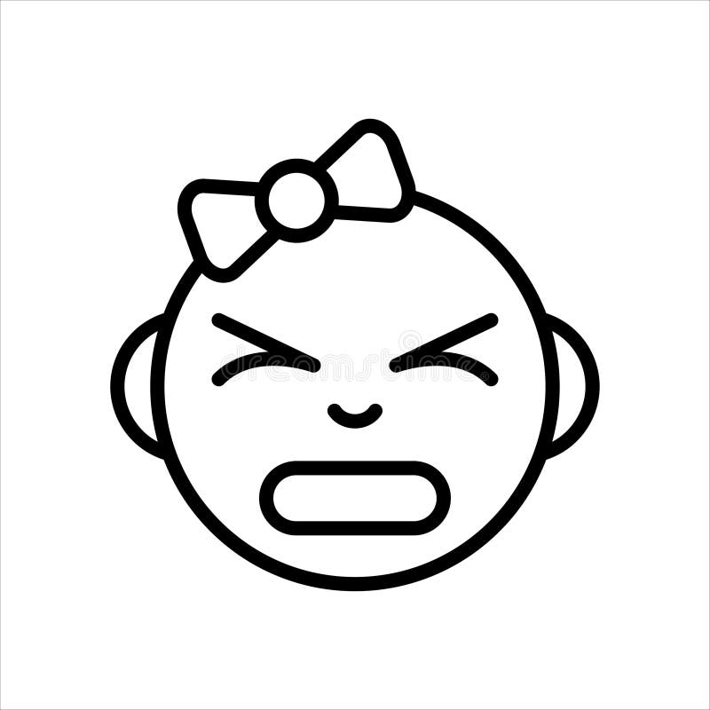 Baby Emoticons Icon Vector Basic RGB Stock Vector - Illustration of ...