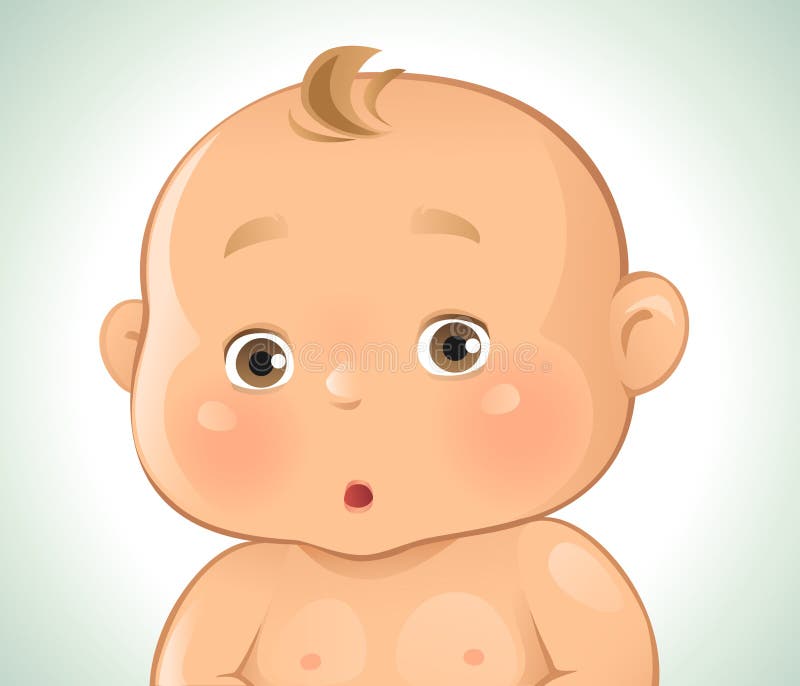 Baby Emotions- Surprised stock vector. Illustration of card - 65642178