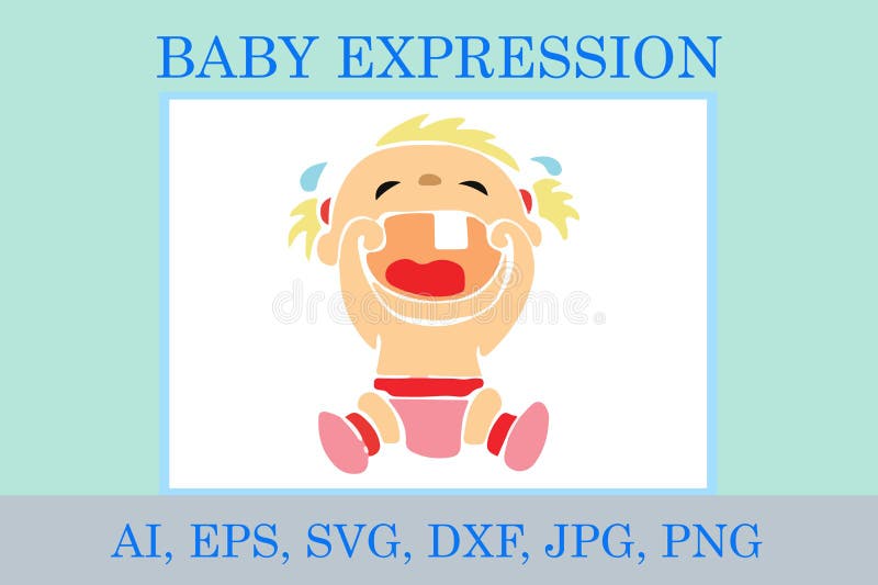 Baby Expression for Design and Background Stock Illustration ...