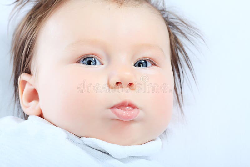 Baby face stock image. Image of infant, care, happiness - 15745413