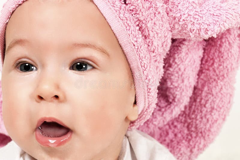 Baby face stock image. Image of lying, human, eyes, female - 28990497