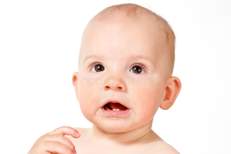 Baby face, close-up stock image. Image of close, behavior - 17747373
