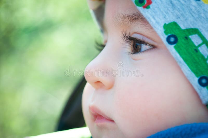 Determined Baby Face