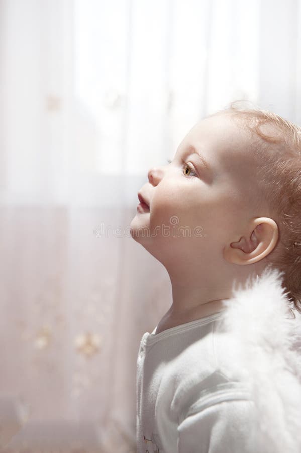 Baby face, side view stock image. Image of little, people - 28103123