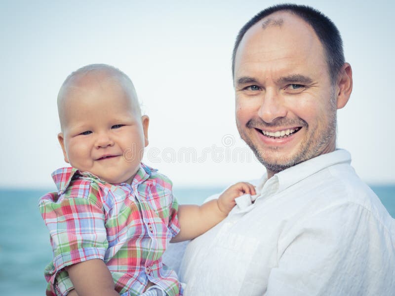 Baby and father stock photo. Image of laughing, childhood - 40726032
