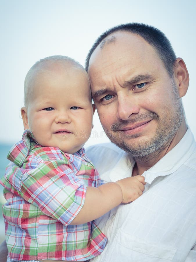 Baby and father stock photo. Image of laughing, emotional - 40726190