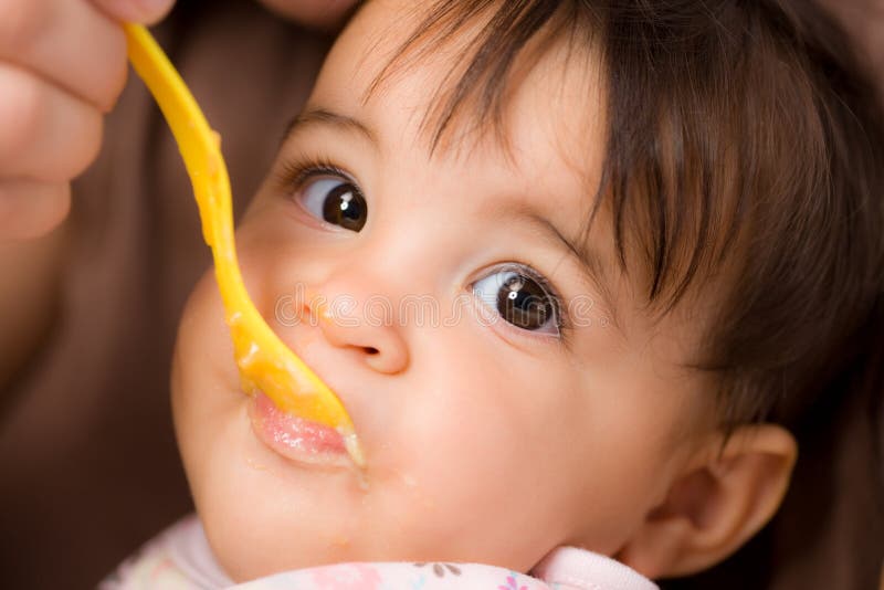 Baby feeding stock photo. Image of playful, offspring - 6997282