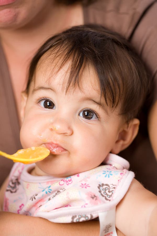 Baby feeding stock photo. Image of offspring, child, lovely - 7689932