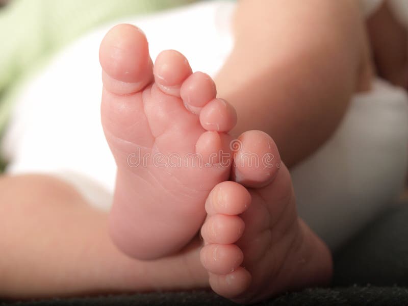 Baby feet stock photo. Image of newborn, funny, wonderfully - 19725586