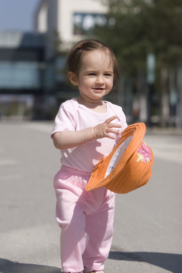 Baby first steps stock photo. Image of city, clothes - 11782038