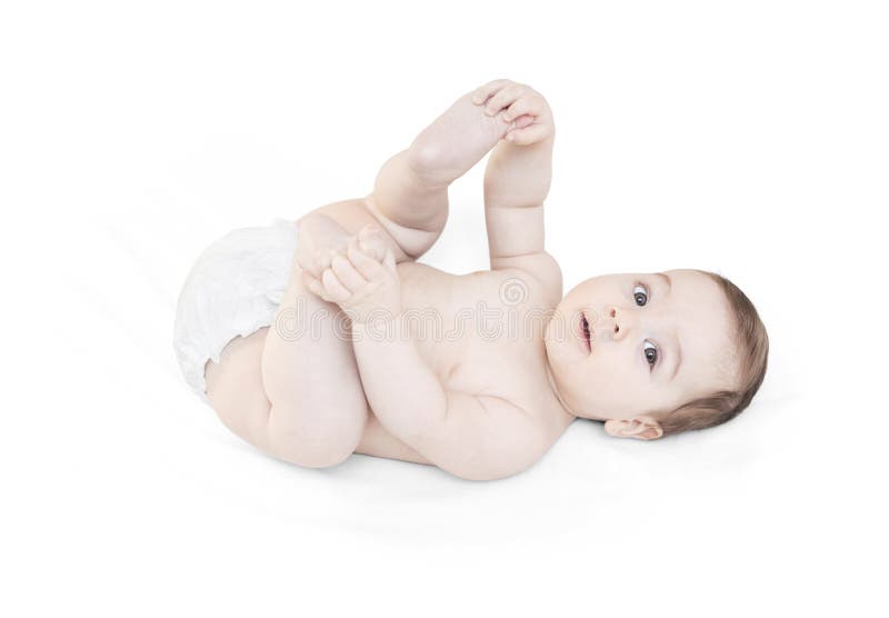 Baby stock image. Image of child, born, happy, mouth - 174955041