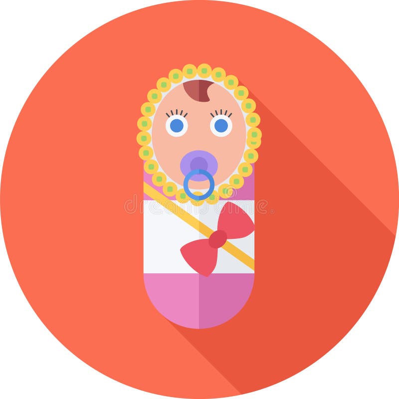 Baby Flat Icon stock vector. Illustration of smiling - 82220897