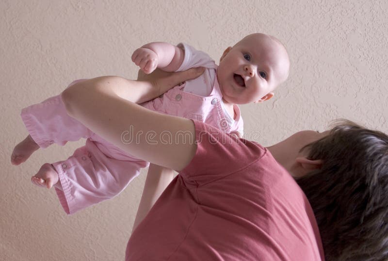 Baby flying stock image. Image of heavenly, daughter, enjoyment - 790385