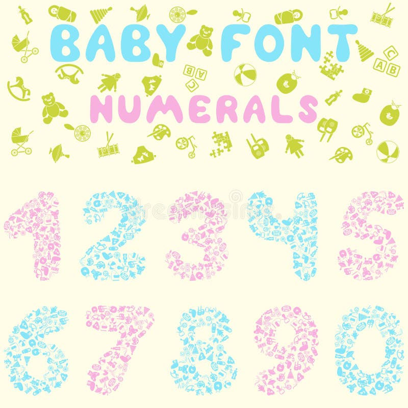 Baby font design stock vector. Illustration of beautiful - 56783026