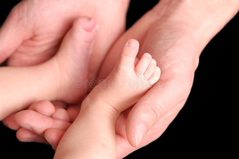 Hands and baby feet stock photo. Image of feet, babycare - 72584