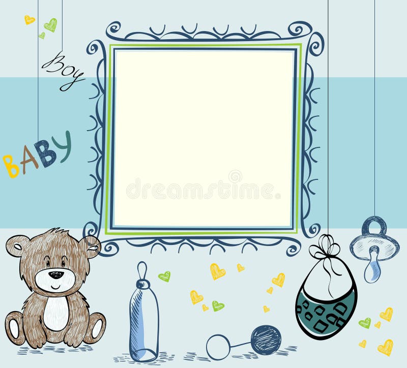 Children S Frame. Bears. Handmade. Stock Vector - Illustration of ...