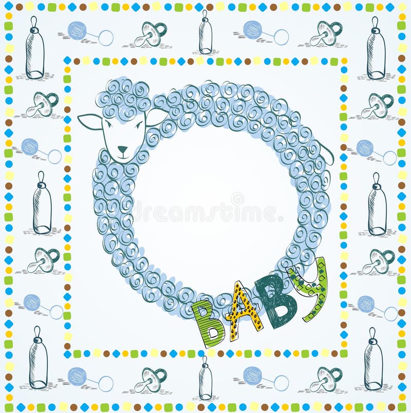 Baby Frame stock vector. Illustration of arrival, sweet - 294034992
