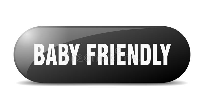 Baby Friendly Button. Sticker. Banner. Rounded Glass Sign Stock Vector ...