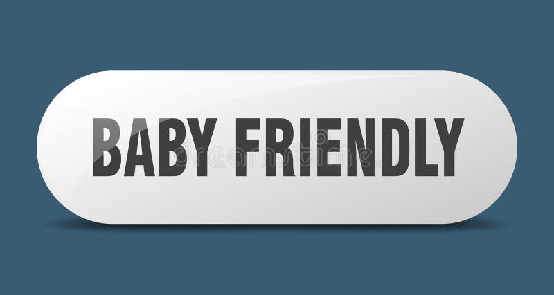 Baby Friendly Button. Sticker. Banner. Rounded Glass Sign Stock Vector ...