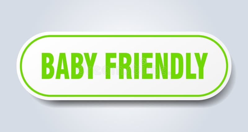 Baby Friendly Round Ribbon Isolated Label. Baby Friendly Sign Stock ...