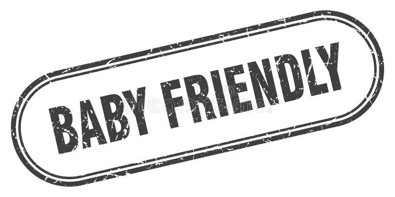 Baby Friendly Stamp. Rounded Grunge Textured Sign. Label Stock Vector ...