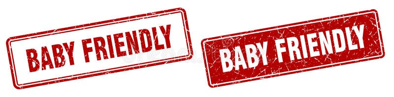 Baby Friendly Stamp Set. Baby Friendly Square Grunge Sign Stock Vector ...