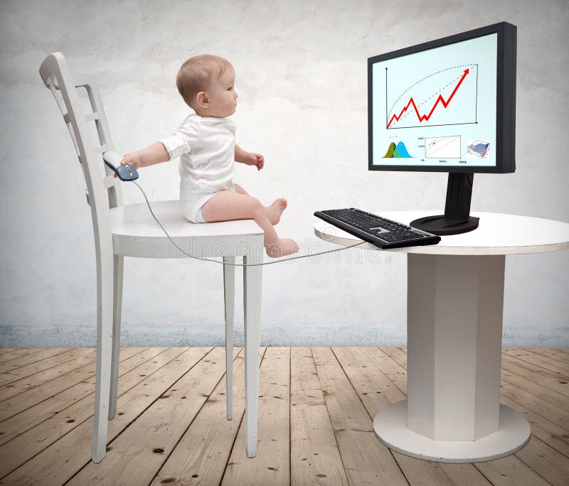 Baby games 4 stock photo. Image of monitor, babies, exchange - 89157066