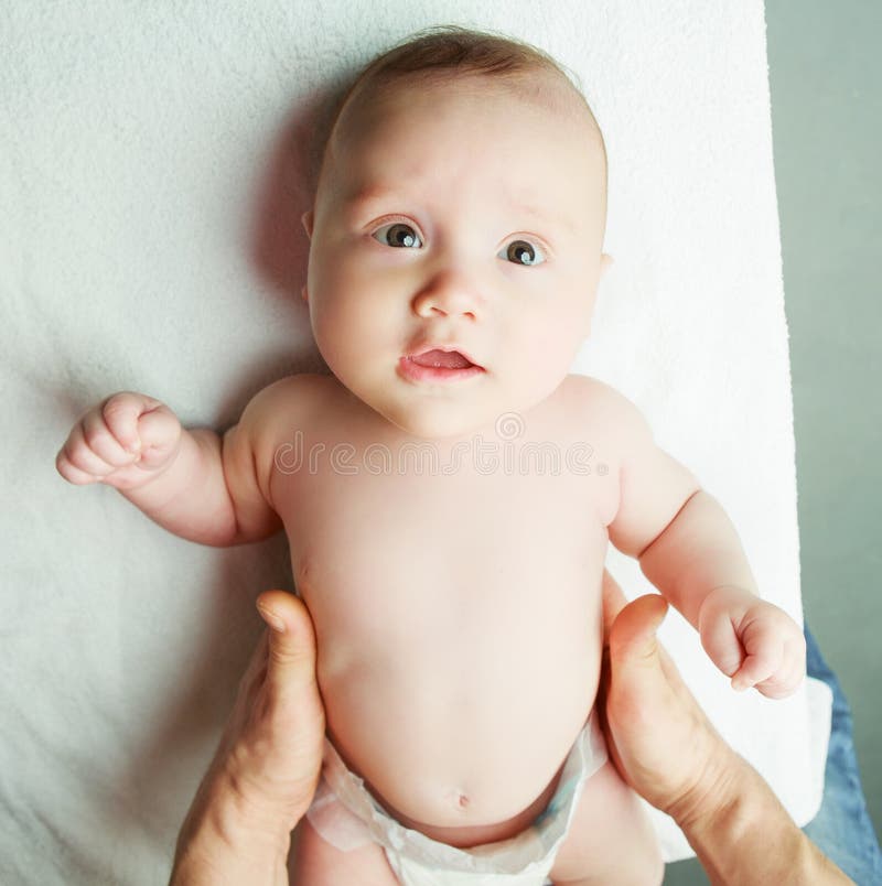 Baby getting massage stock photo. Image of caucasian - 86012074