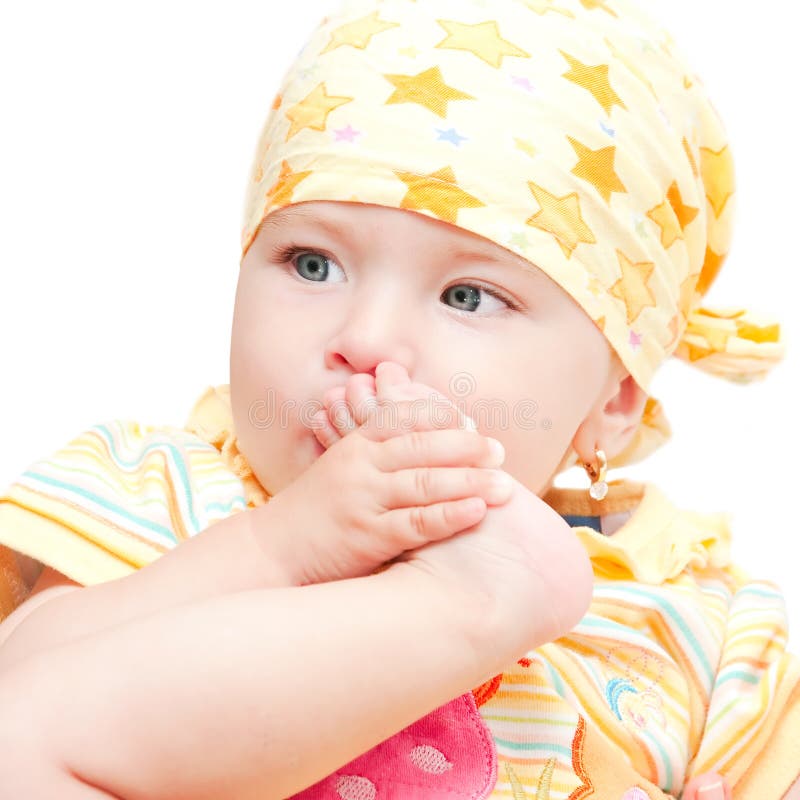 Baby girl stock photo. Image of infant, human, little - 10614652