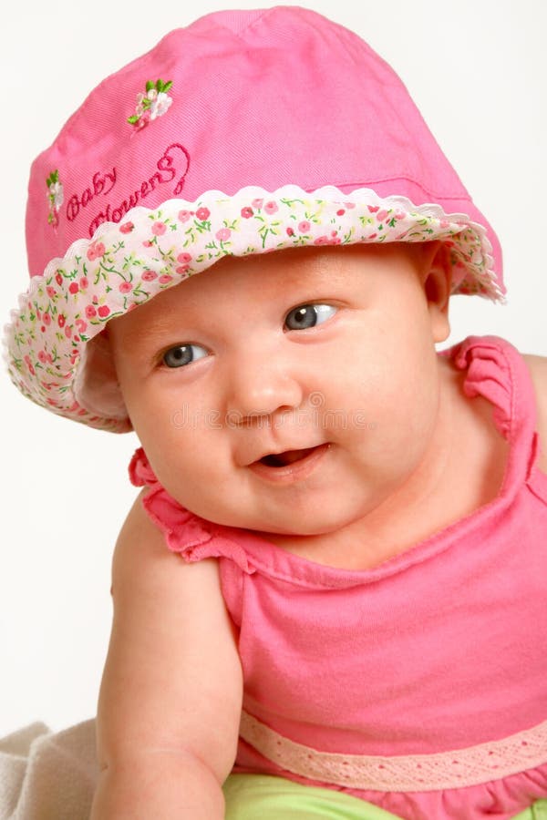 Beautiful 4 Month Old Baby Girl Stock Photo - Image of month, baby ...