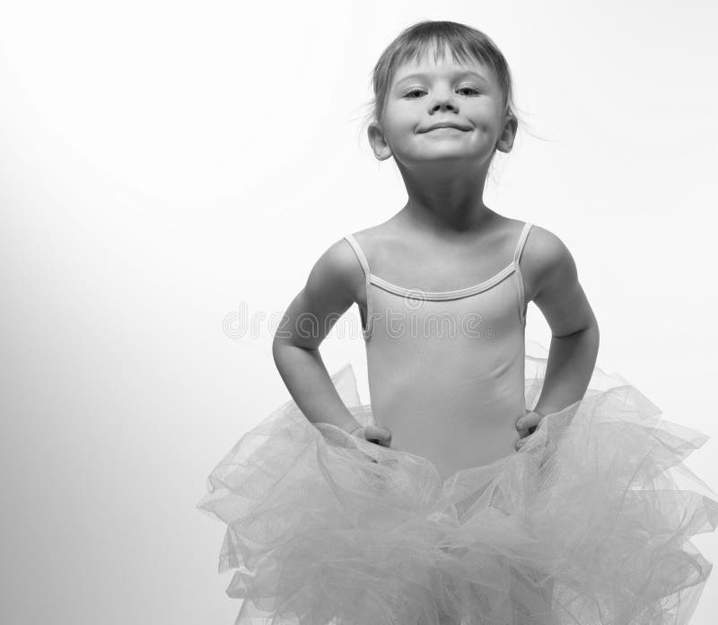 Baby girl ballerina stock image. Image of studio, beautiful - 8350033