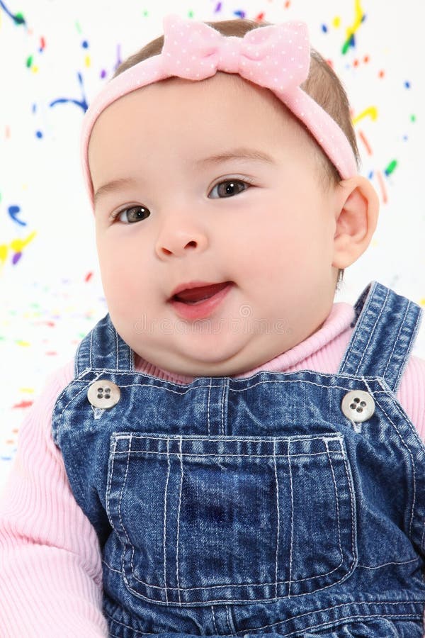 Baby Girl Face stock photo. Image of portrait, head, infant - 16915694