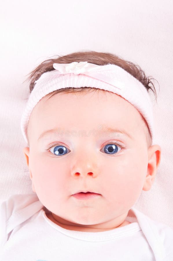 Baby girl. stock photo. Image of face, childish, look - 68641356