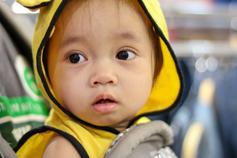 Baby Girl Looking Something Stock Image - Image of girl, face: 127558199