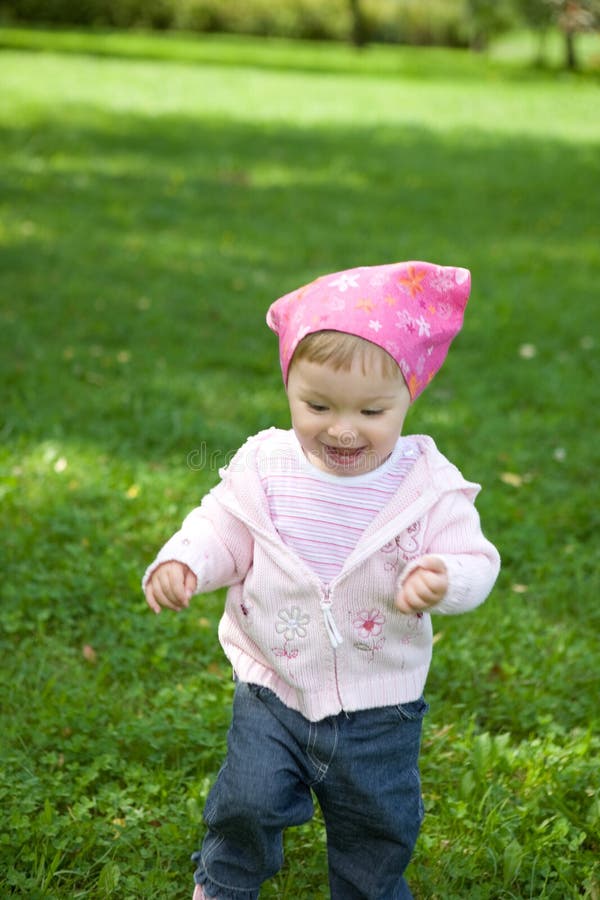Baby girl outdoor stock image. Image of childhood, family - 6381507
