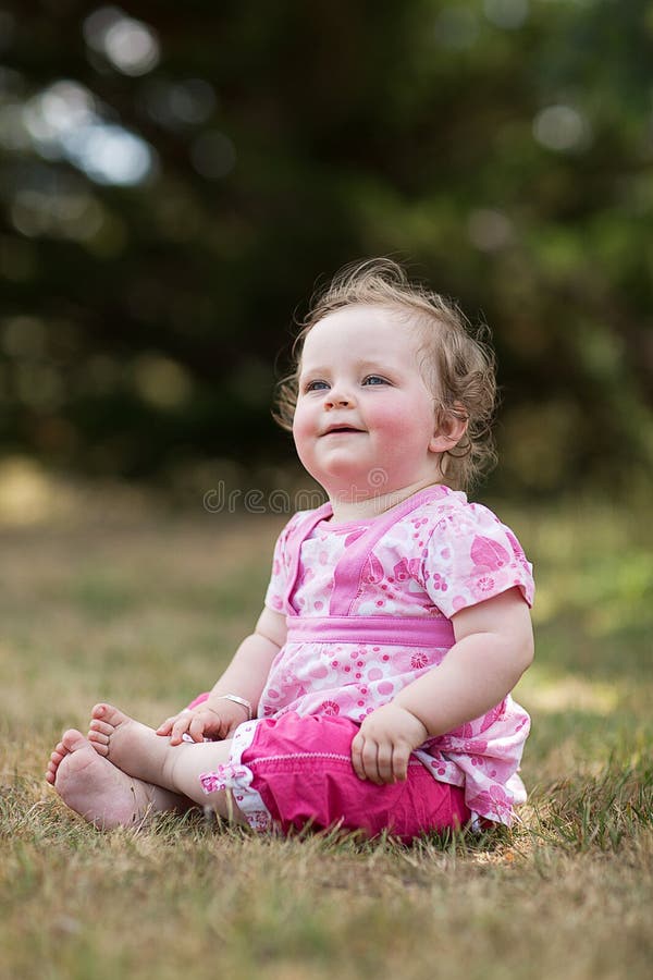 Baby Girl in Park stock image. Image of girl, female - 47485867
