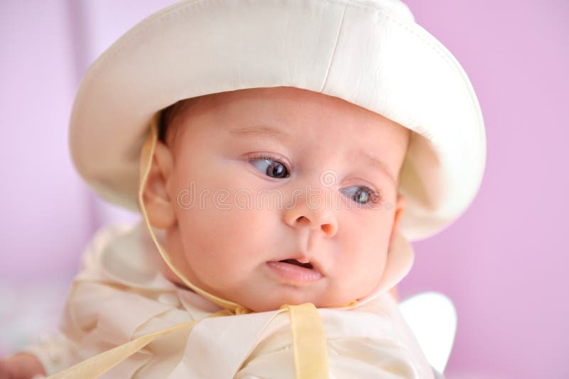 Bonnet Baby stock image. Image of closeup, sewn, wicker - 4285429