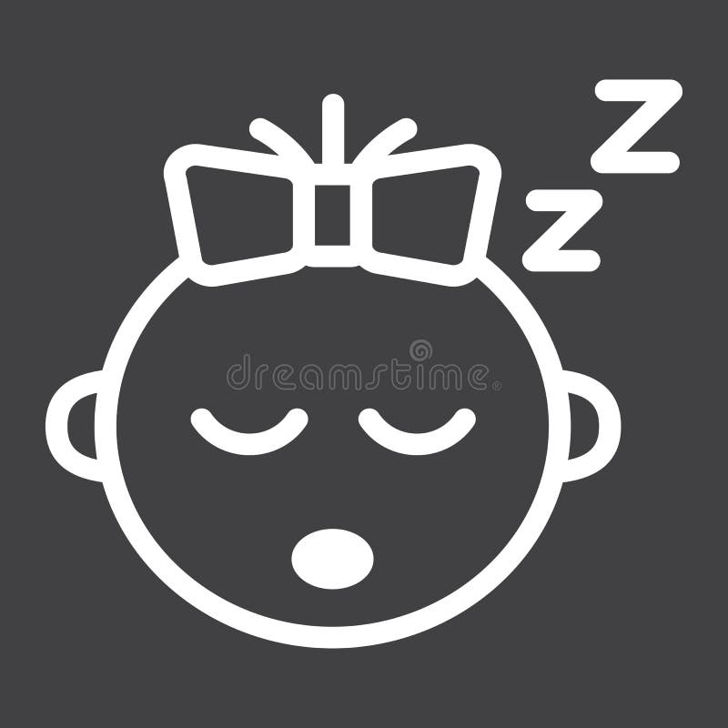 Baby Boy Sleep Glyph Icon, Child and Sleep, Kid Sign, Vector Graphics ...