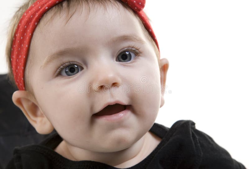 Baby Girl Smiling stock image. Image of eyes, newborn - 7580295