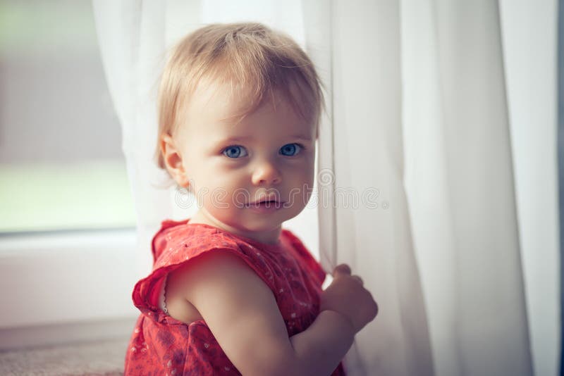 370 Little Girl Sitting Front Window Stock Photos - Free & Royalty-Free ...