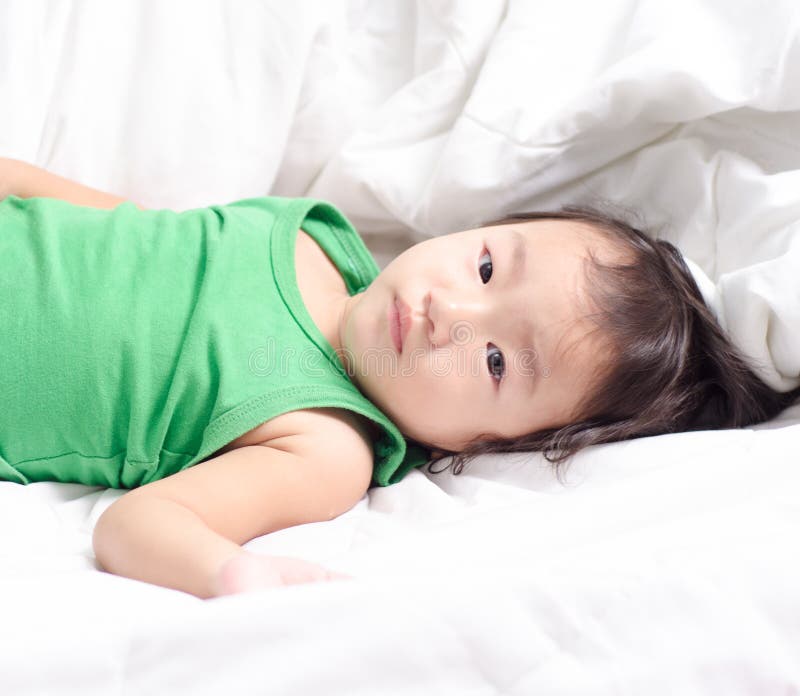 Baby girl take a rest stock photo. Image of lovely, closed - 44798456