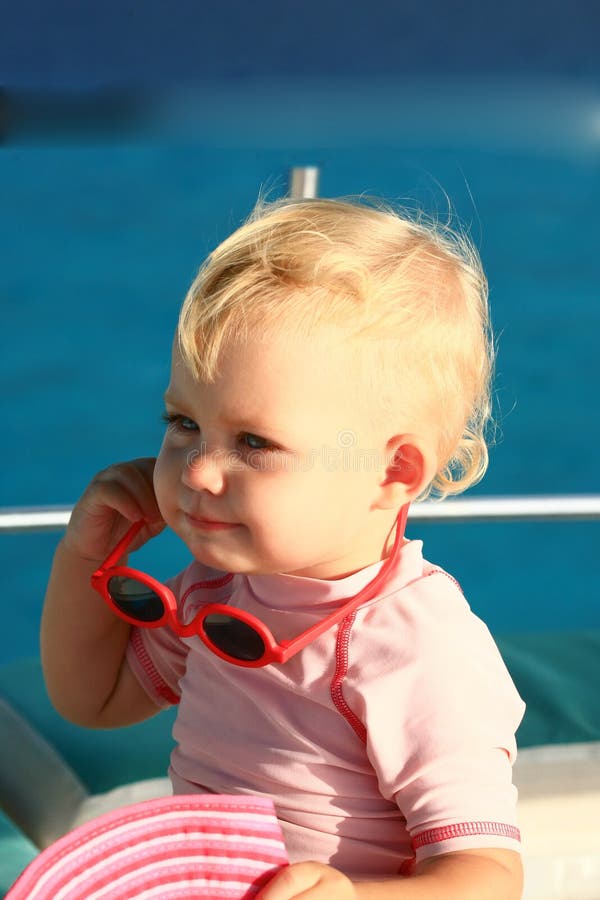 Baby with glasses stock image. Image of eyes, cute, child - 10700245