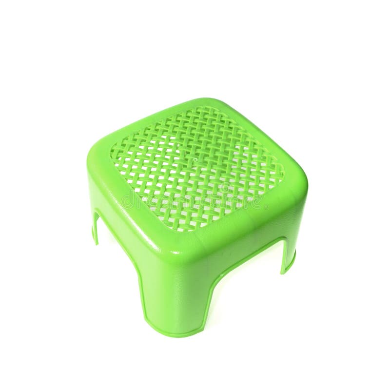 Green plastic stool stock photo. Image of white, lightweight - 21044374